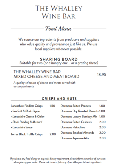 The Whalley Wine Bar | The Whalley Wine Shop